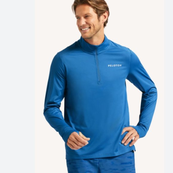 Peloton | Shirts | Nwt Peloton Warm Up Zip Performance Jersey Mens Sz ...